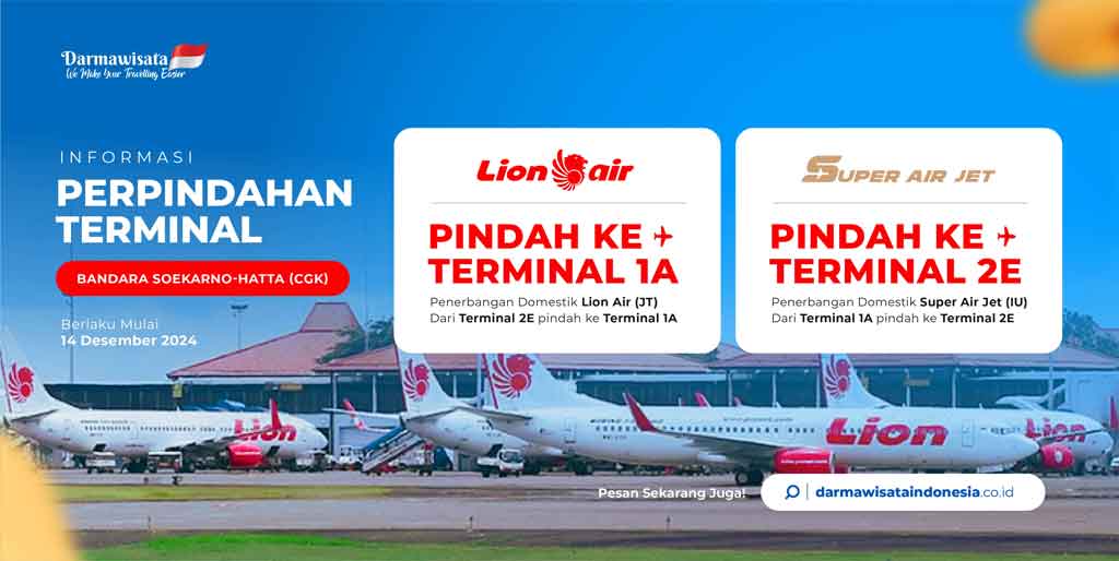Lion Air dan Super Air Jet Penerbangan Domestik Pindah Terminal