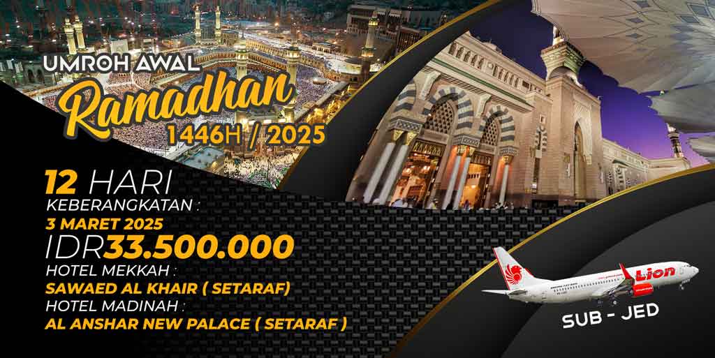 Paket Umroh Awal Ramadhan 12 Hari Maret 1446 | 2025 Darmawisata Indonesia - Blog Darmawisata ...