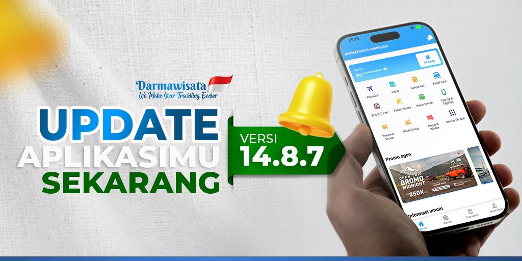 Ada Yang Baru di Aplikasi Darmawisata Indonesia Ver 14.8.7